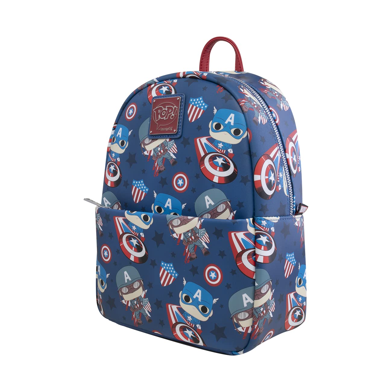Loungefly: Marvel Avengers - Captain America Mini Backpack, Amazon Exclusive, Multicolor (MVBK0163)