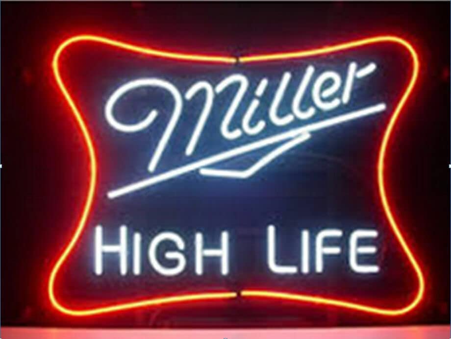 Queen Sense 20"x16" Millers High Life Neon Sign Light Man Cave Bar Pub Beer Gift Neon Lamp A120MHLL