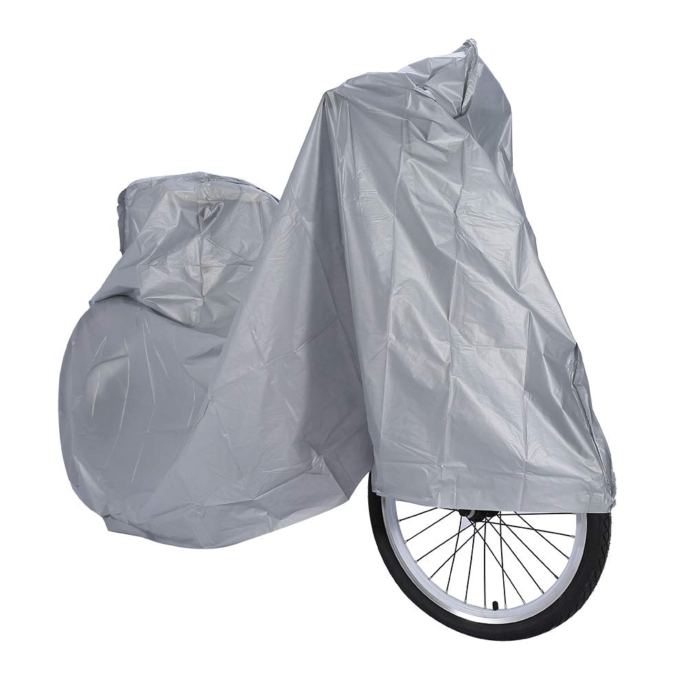 Liusin Bicycle Cover Outdoor Waterproof Bicycle Cover 78.74" Long x 39.37" Wide for 1 Bike, Road Bike Rain Cover, Motorcycle Cover Sun Rain Wind Proof for Mountain Bike, Road Bike