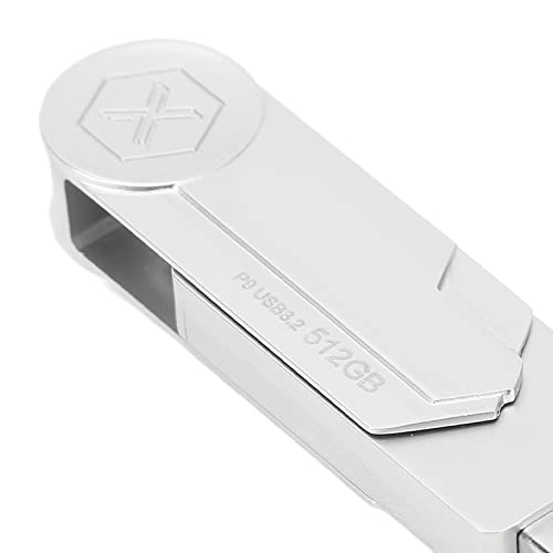 USB 3.2 Flash Drive Flash Drive Lightweight Plug and Play Metal Large Capacity Classic for Laptop for PC (512GB)