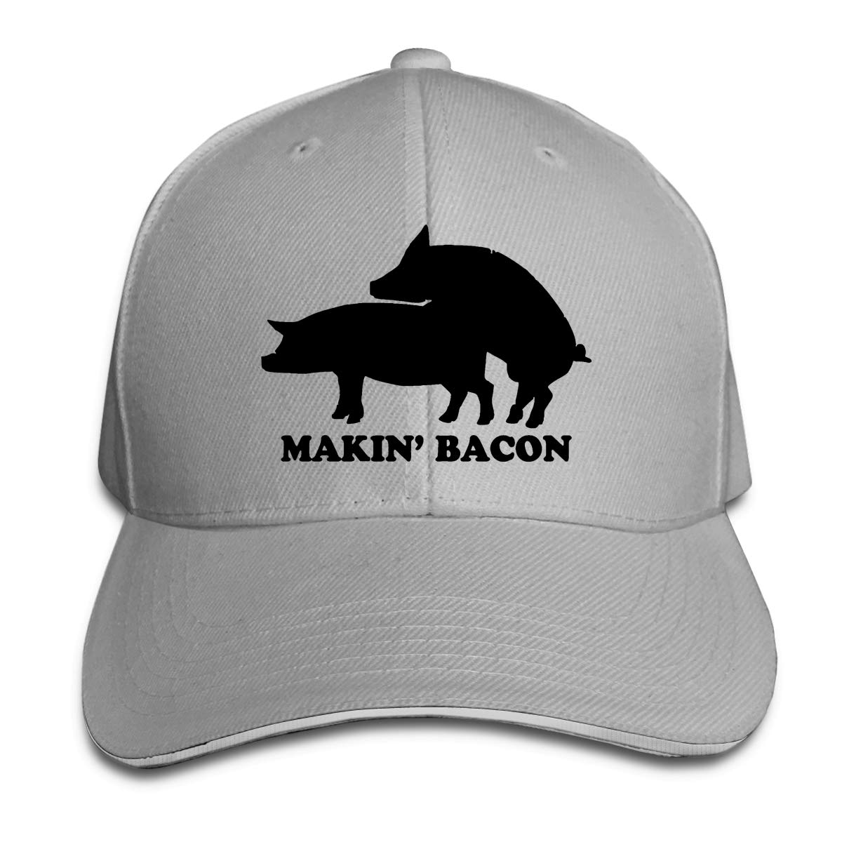 Makin Making Bacon Pig Unisex Adult Baseball Caps Adjustable Sandwich Caps Jeans Caps Adjustable Denim Trucker Cap