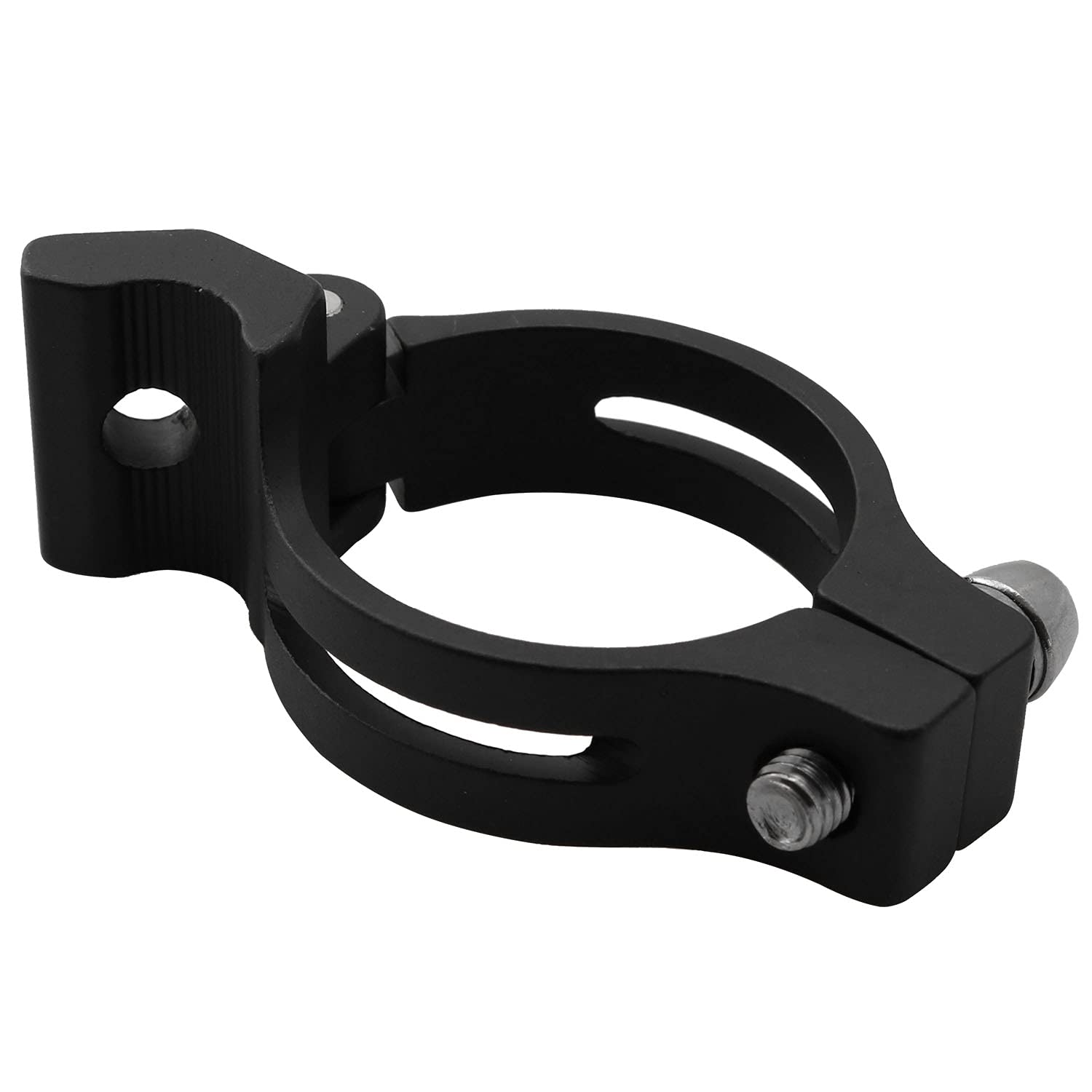LQ Industrial Front Derailleur Clamp 31.8mm Black Aluminum Alloy Front Derailleur Adapter for Road Or Mountain Bike Bicycle Accessories