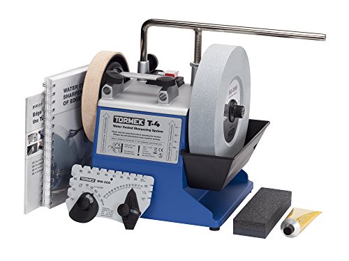 Tormek T-4 โ Compact Water Cooled Sharpening System for Edge Tools โ US Version โ English Handbook