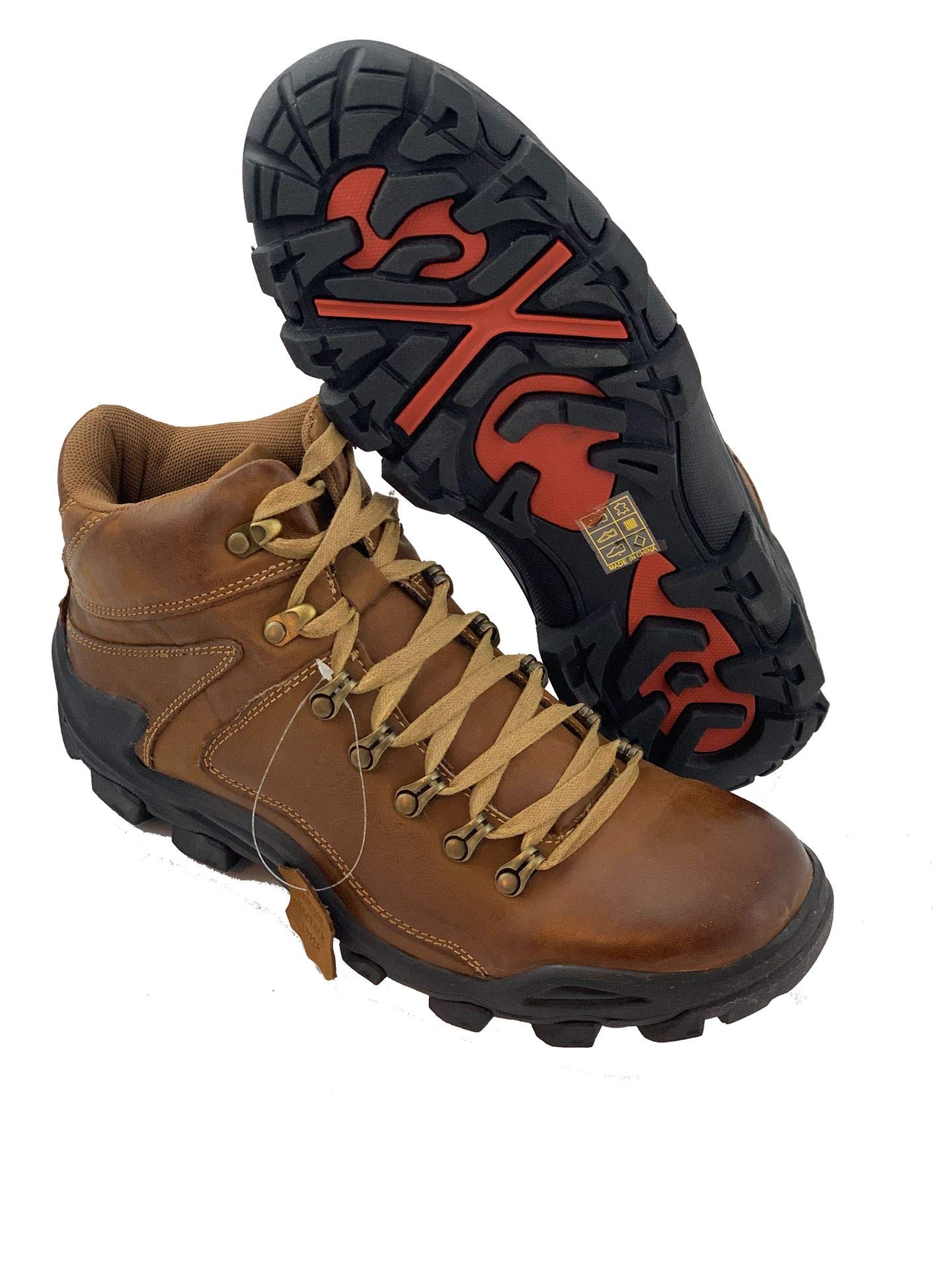 Labo Pro Reactive Men's Water resistant Hiking Boot, Genuine Leather 5120LP-BROWN-10