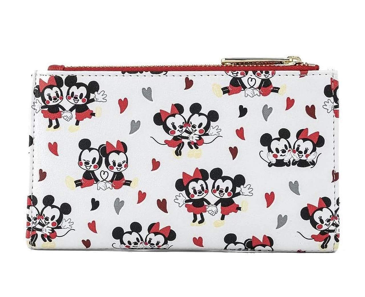 Loungefly Disney Mickey and Minnie Mouse Love AOP Faux Leather Wallet