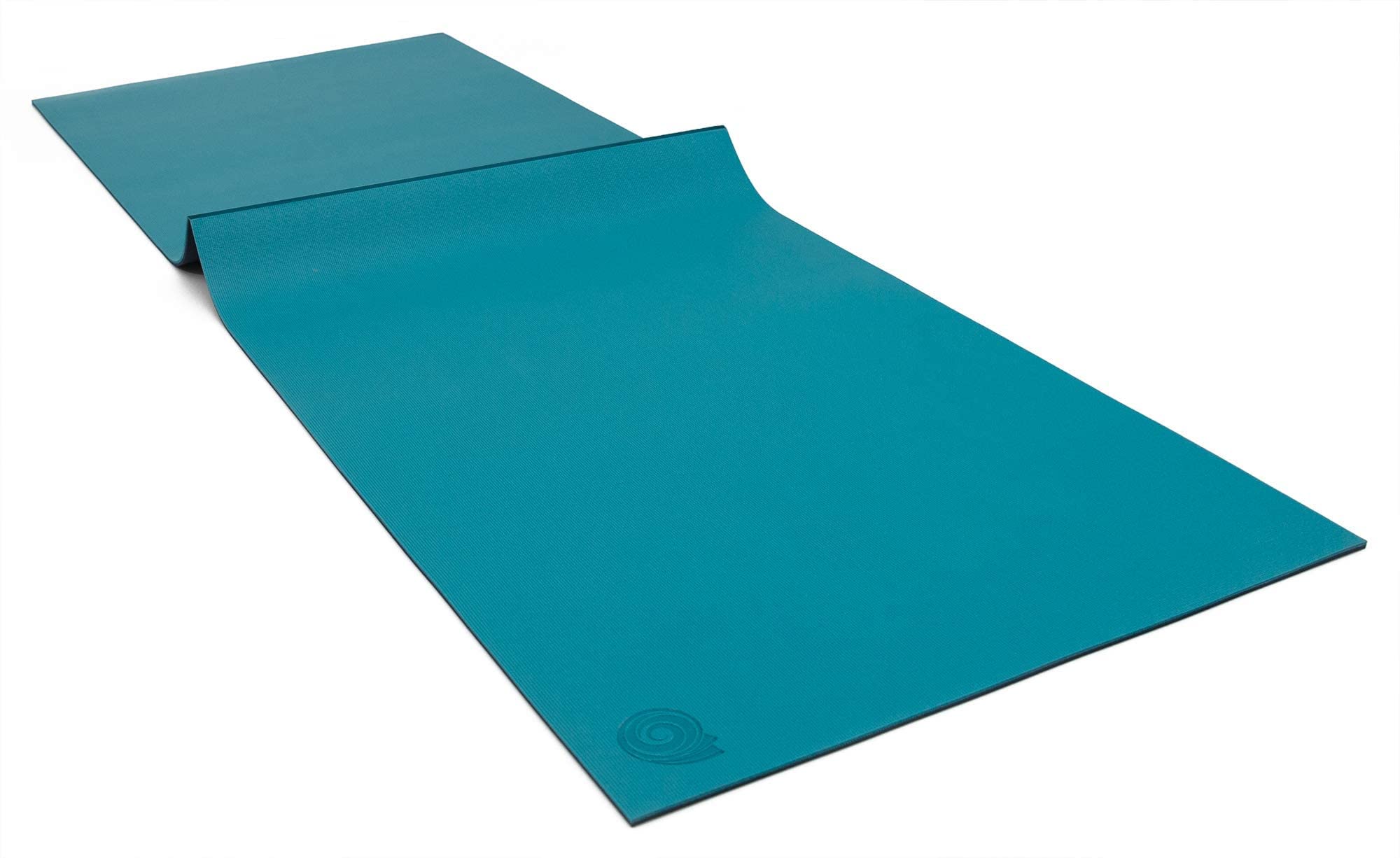 Koru Fold & Roll Yoga Mat (Teal/Navy Blue)
