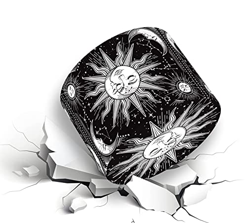 Large Grinder 2.5 inch Black,Boho Aesthetic Tree of Life Grinder (Black Sun and Moon)