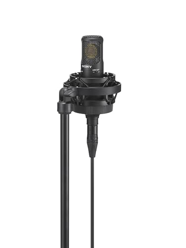 Sony Media C-80 Unidirectional Studio Condenser Microphone with Advanced Capsule Technology, Dual Diaphragm Configuration, and Acoustic Shifting Circuit