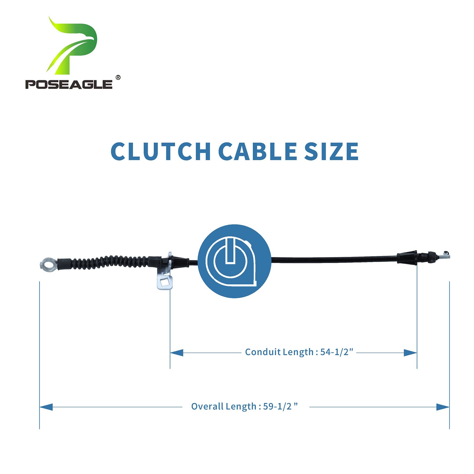 POSEAGLE 2 Pack 585271601 Deflector Cable Compatible with Husqvarna 585271601 Deflector Cable 585271601, Poulan 532420672 Cable, Husqvarna 532420672, Poulan Snowblower 420672 Cable