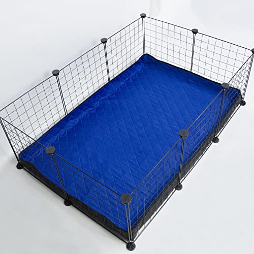 Tierecare Guinea Pig Cage Liners Bedding Cover Corners Washable Reusable Pee Pad Absorbent with Leakproof Bottom for Guinea Pig Rabbits Small Animals