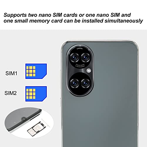 WEYI 3G Smartphone, MT6580P Quad Core CPU GPS Supported Fluent 6.1in HD Screen Dual Camera Mobile Phone for Playing Games (US Plug)
