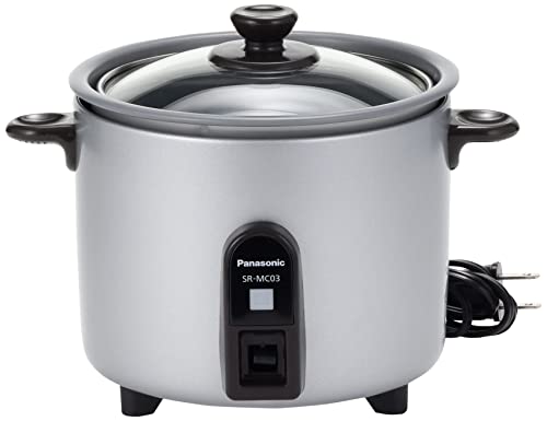 Panasonic Mini Cooker (1.5Go / 225g) SR-MC03-S (SILVER)【Japan Domestic Genuine Products】 【Ships from Japan】
