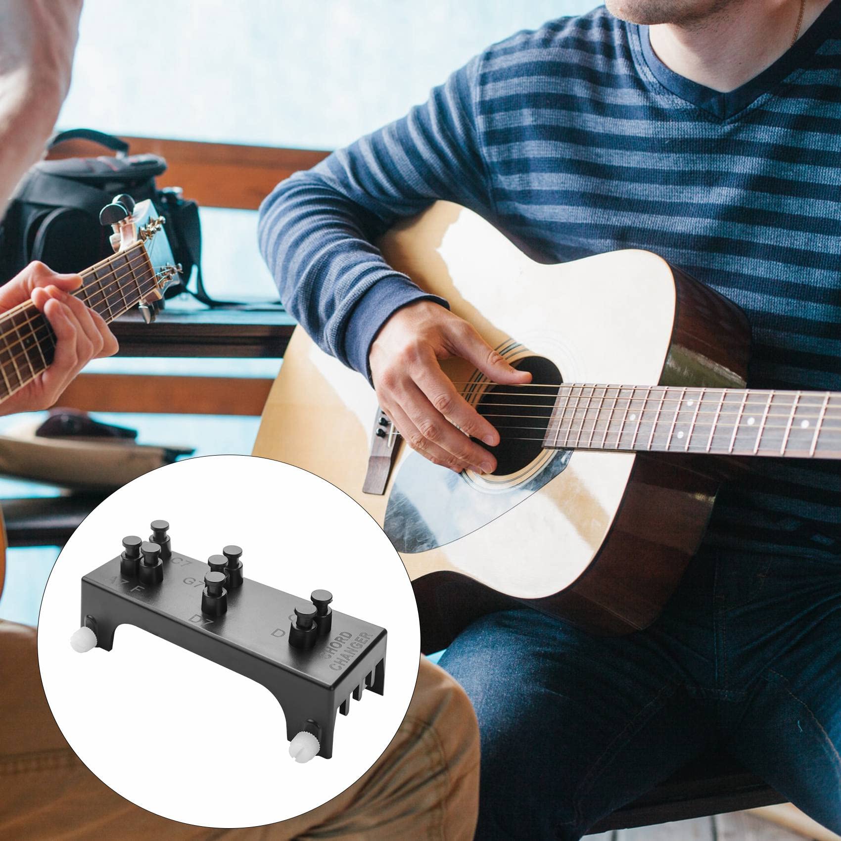 Popidome Ukulele Chord Assisted Tool with 8 Chords Ukelele Chord Assisted Learning Tools Ukulele Guitar Cord Buddy for Beginners