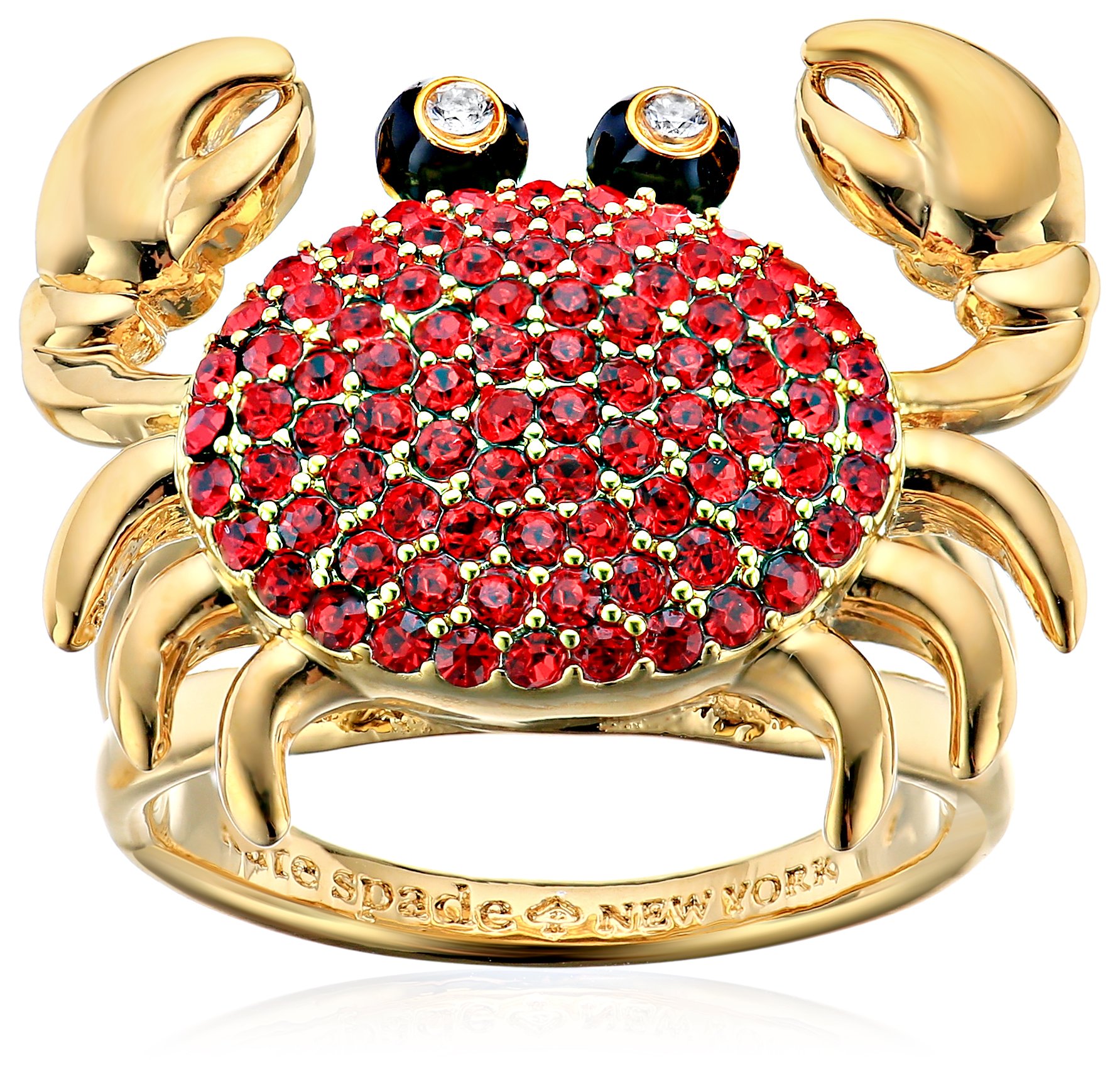 Kate Spade New York "Pave Crab Ring Shore Thing Pave Crab Multi Ring, Size