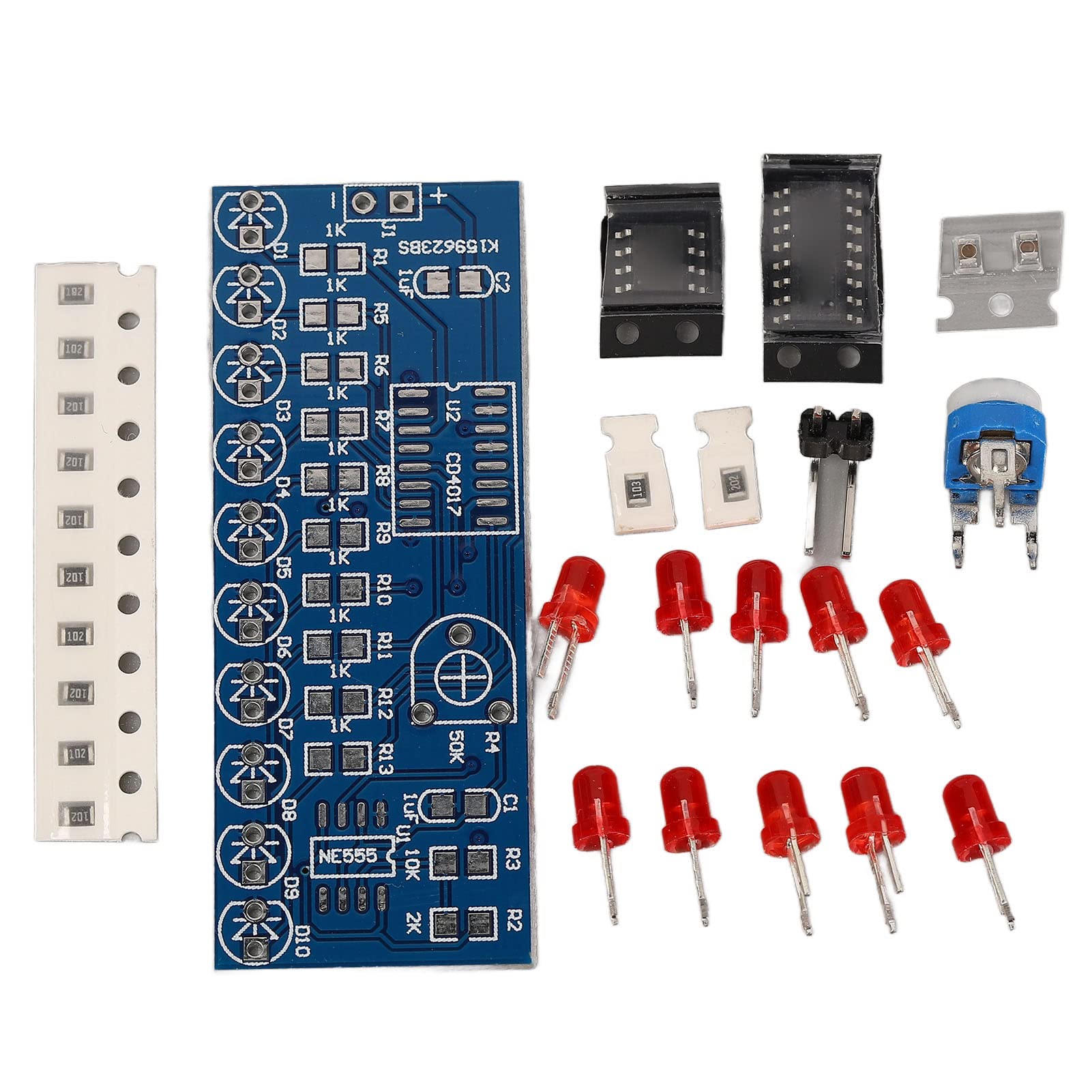 Water Flowing Light Module LED Chaser LED Running Light Electronic Circuit Board NE555 CD4017