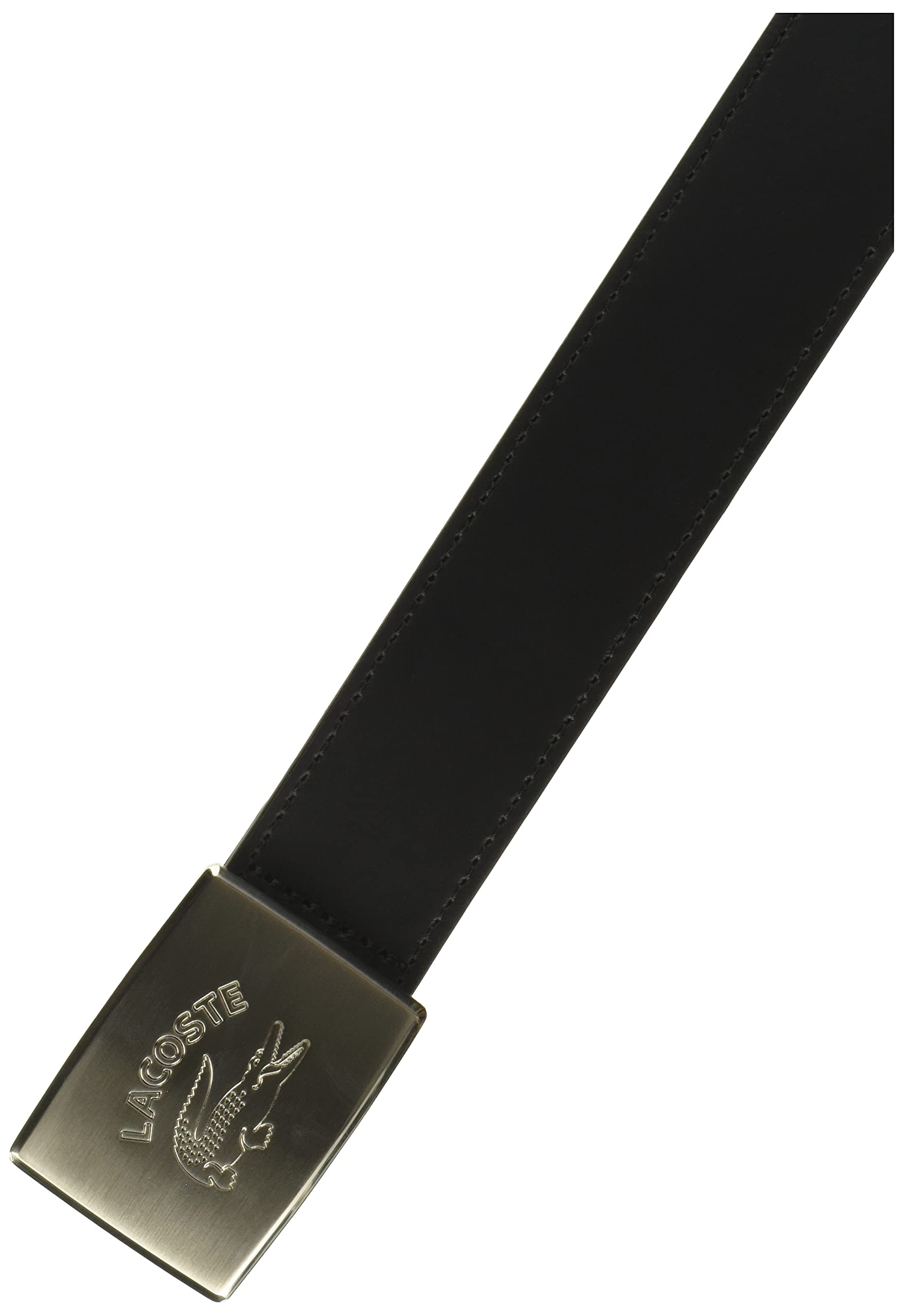 Lacoste Men's MEN'S RETRO BIG CROC BUCKLE BELT Accessory, -black, 37 IN