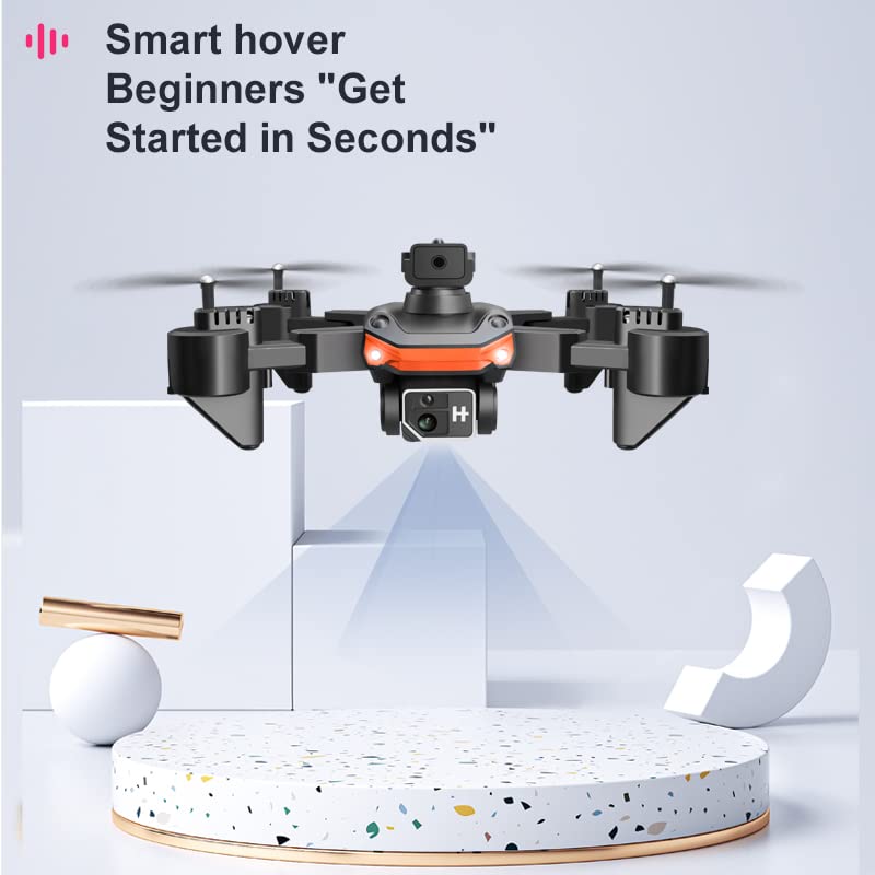JTBBKing AE86 Drones with camera for adults 1080P Drone with Camera RC Drones for Adult Live Video FPV Optical Flow Positioning Profesional Quadcopter Mini Drone for Kids RC Helicopter Boys Toys (Single Camera & 2 Batteries)