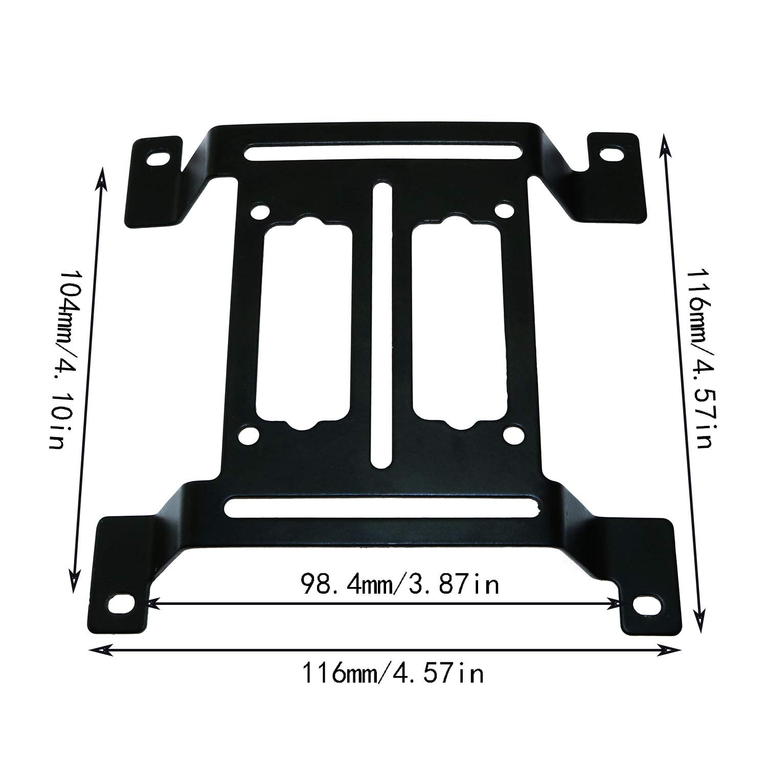Maxmoral 12cm Water Cooling Pump Radiator Support Holder Water Drainage Tank Reservoir Bracket Fan Holder Mount Stand