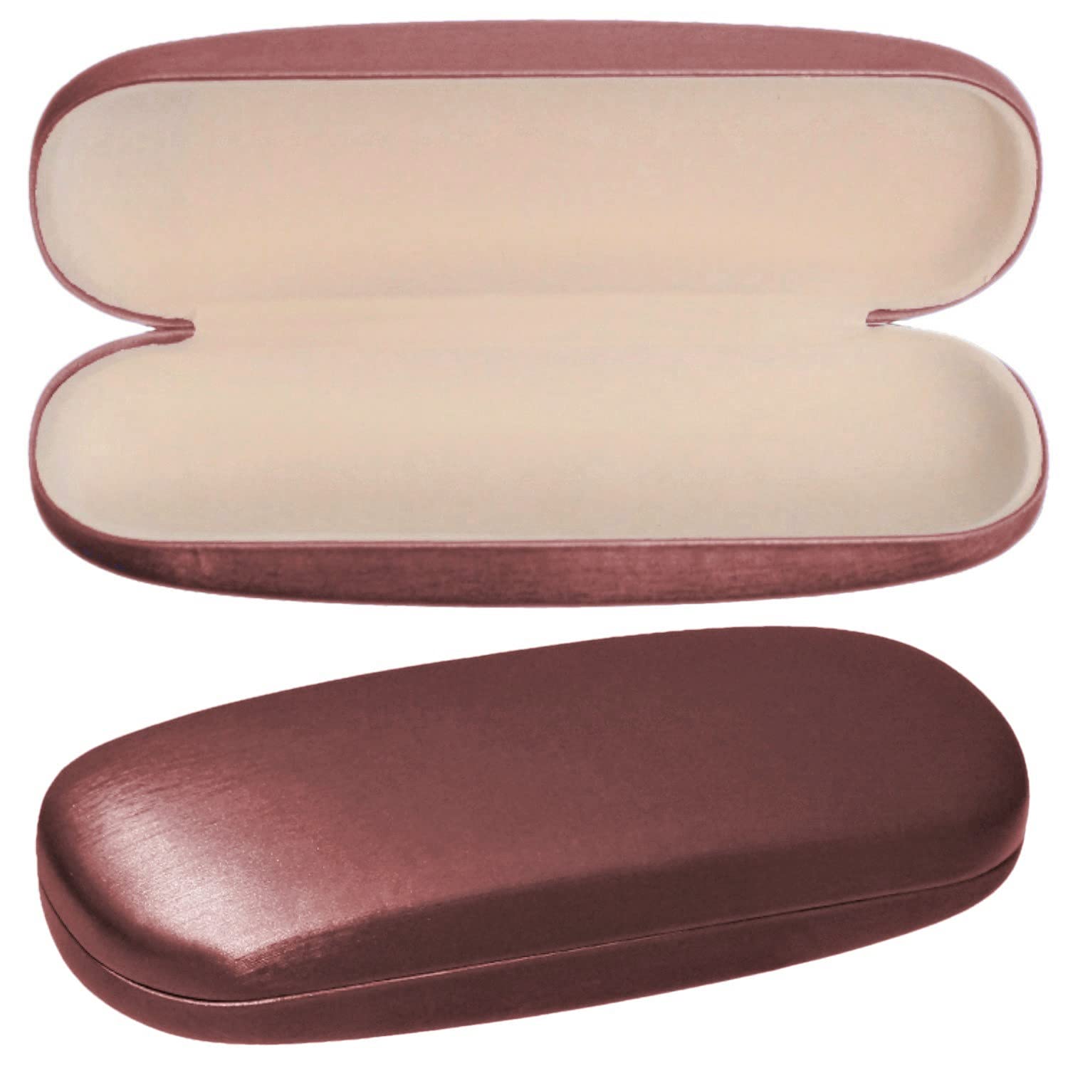 LLK SEVEN DREAMS INC Eye Glasses Case Hard Case Clam Shell Eyeglass Case With Soft Inner Lining Great As An Eye Glass Carry Case 52052 (Purple)