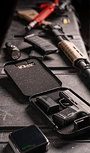 Lockdown Combination Compact and Subcompact Handgun Vault with All Steel Construction, TSA Approval and CA DOJ Certification for Secure Storage and Travel