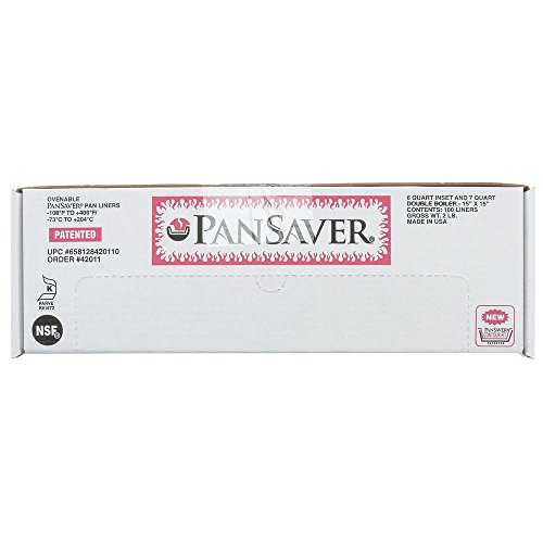PanSaver Monolyn Bain Marie Pan Liner 6-7 qt Clear- 9 1/2"Dia x 8 1/5"D 100 Per Case