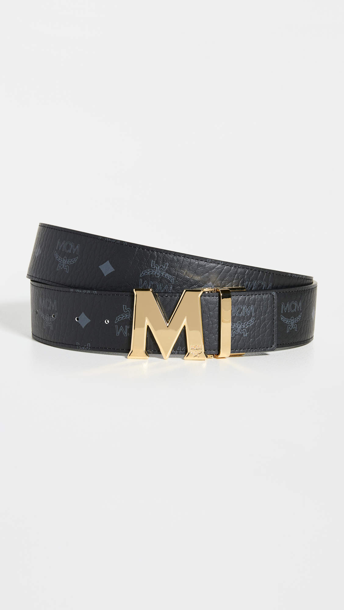 MCM Men's Claus Reversible Belt, Black, One Size