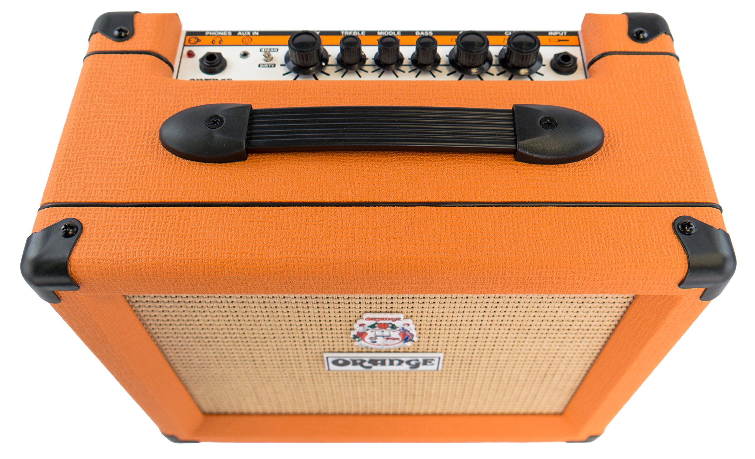 Orange Crush 20RT 20-Watt Guitar Combo Amplifier - Black Bundle with Instrument Cable and Austin Bazaar Polishing Cloth