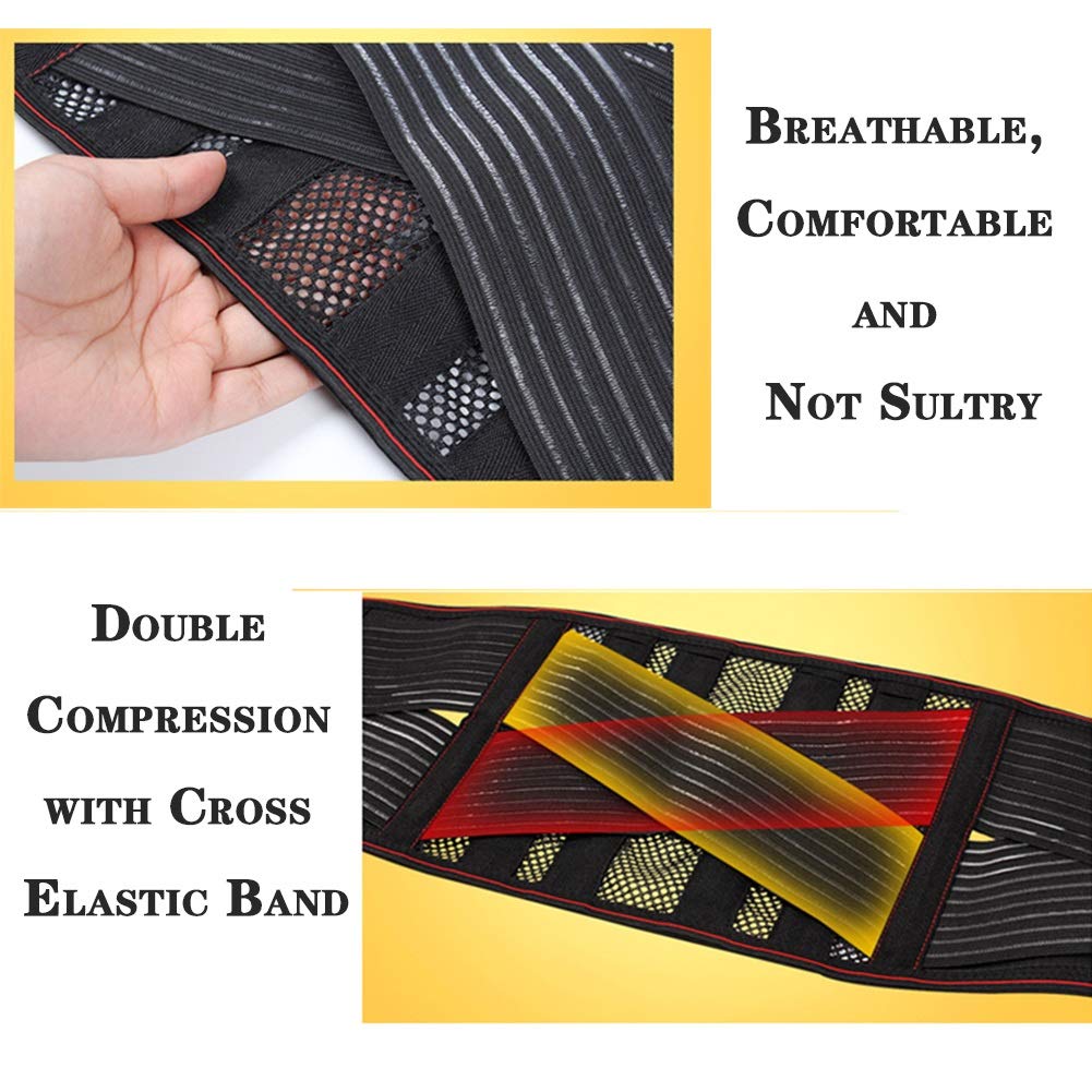 LSRRYD Lower Back Belt for Squats Back Support Belt Back Support Brace Adjustable Neoprene Lumbar Support Belt for Pain Relief and Injury Prevention (Size : XL)