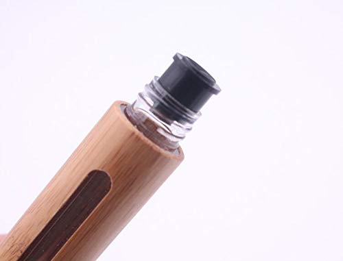 NATUWORLD 2Pcs 6ml Bamboo Mascara Tube Bottles Refillable Empty Eyelash Container Vials with Eyelash Wand and Plug for Castor Oil Eyelash Growth Oil DIY Mascara Travel Bottles Makeup Beauty Tools