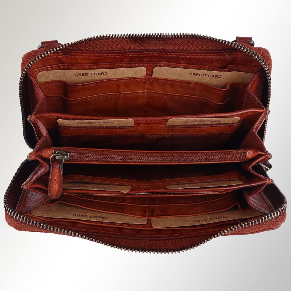 Spaghetti Western Full Grain Leather Wallet - SWC212CG | Wallet | Clutch | Leather Wallet| Clutch Purse| Leather Pouch | Leather Wallet for Women