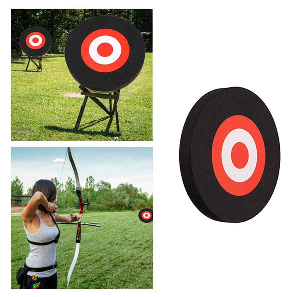NZXVSE EVA Foam Arrow Target, Round Lightweight Archery Target, Healing Bow Moving Hunting Shooting Practice Target, Compound Bow Archery Targets Black