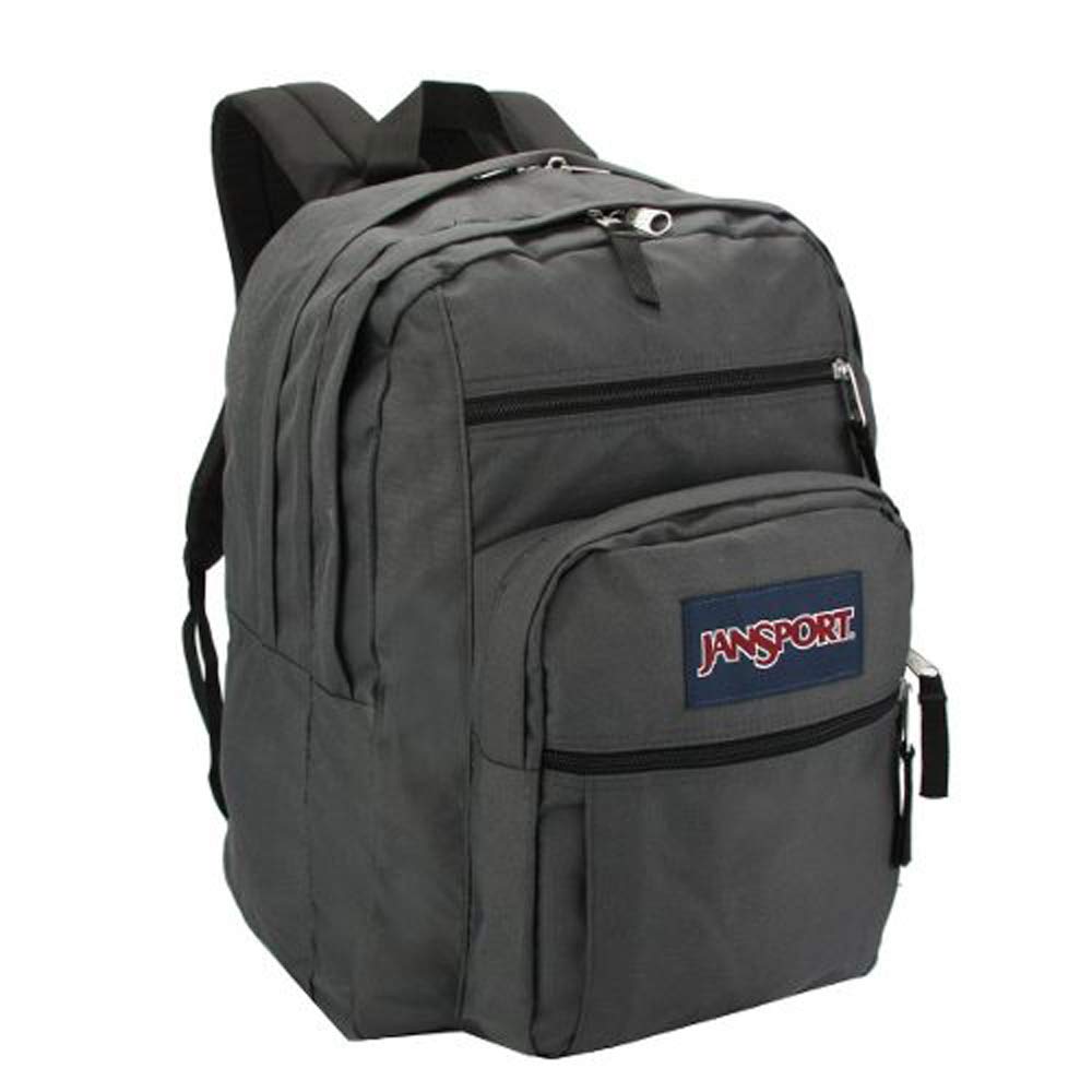 JanSport Laptop Backpack - Computer Bag with 2 Compartments, Ergonomic Shoulder Straps, 15β Laptop Sleeve, Haul Handle - Book Rucksack - Forge Grey