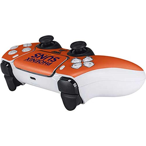 Skinit Gaming Decal Skin Compatible with PS5 and Compatible with PS5 Digital Edition DualSense Controller - Officially Licensed NBA Phoenix Suns Standard - Orange Design