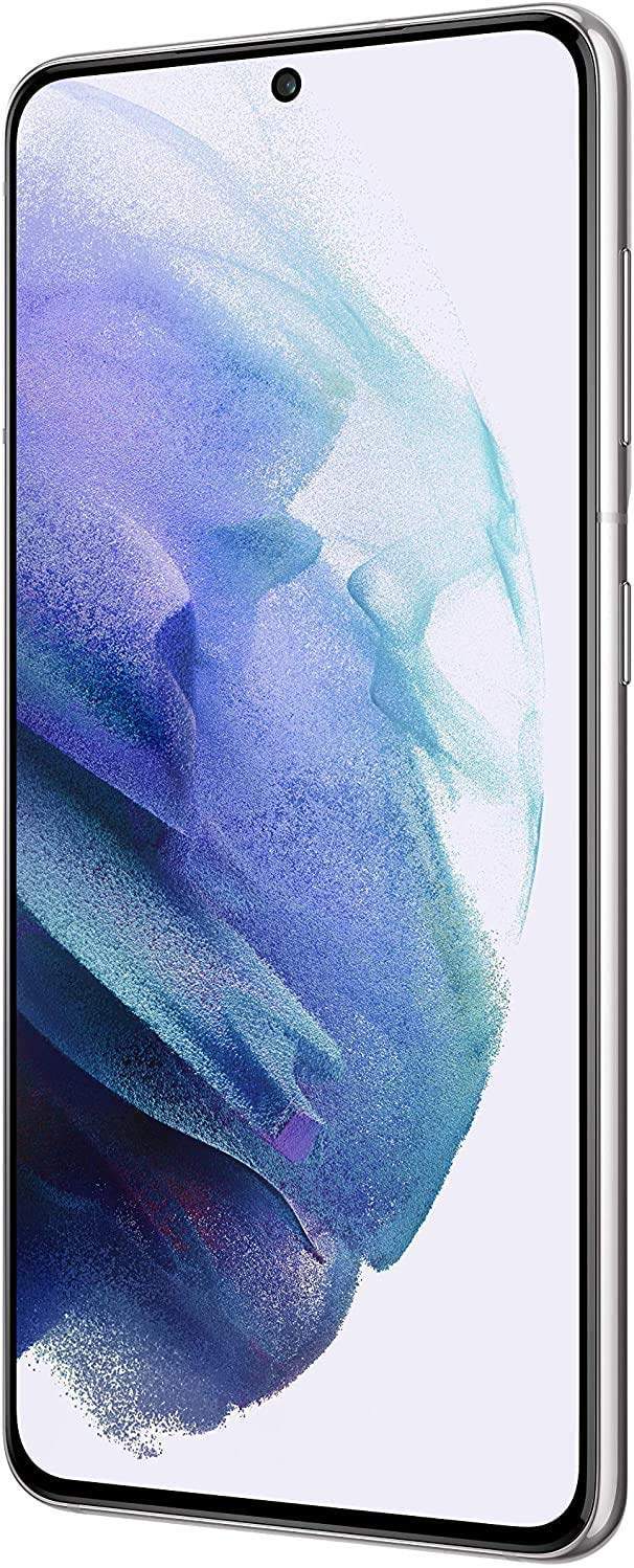 Samsung Galaxy S21 5G (SM-G991B/DS) Dual SIM 256GB, 6.2”, Factory Unlocked GSM, International Version - No Warranty - Phantom White