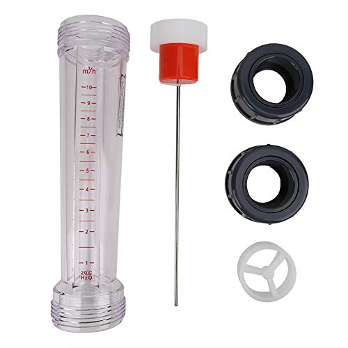 Water Flowmeter, LZS40(D) Tube Type Flowmeter Plastic Tube Type Liquid Flowmeter Waterflow Measuring Tool Waterflow, Science Lab Flowmeters