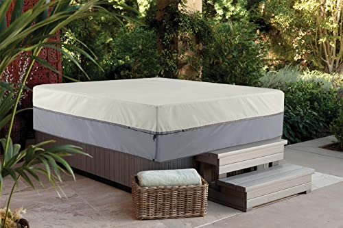 STEECA Waterproof Hot Tub Cover Outdoor Square SPA Hard Cover Protector 76 x 76 x 20H inch