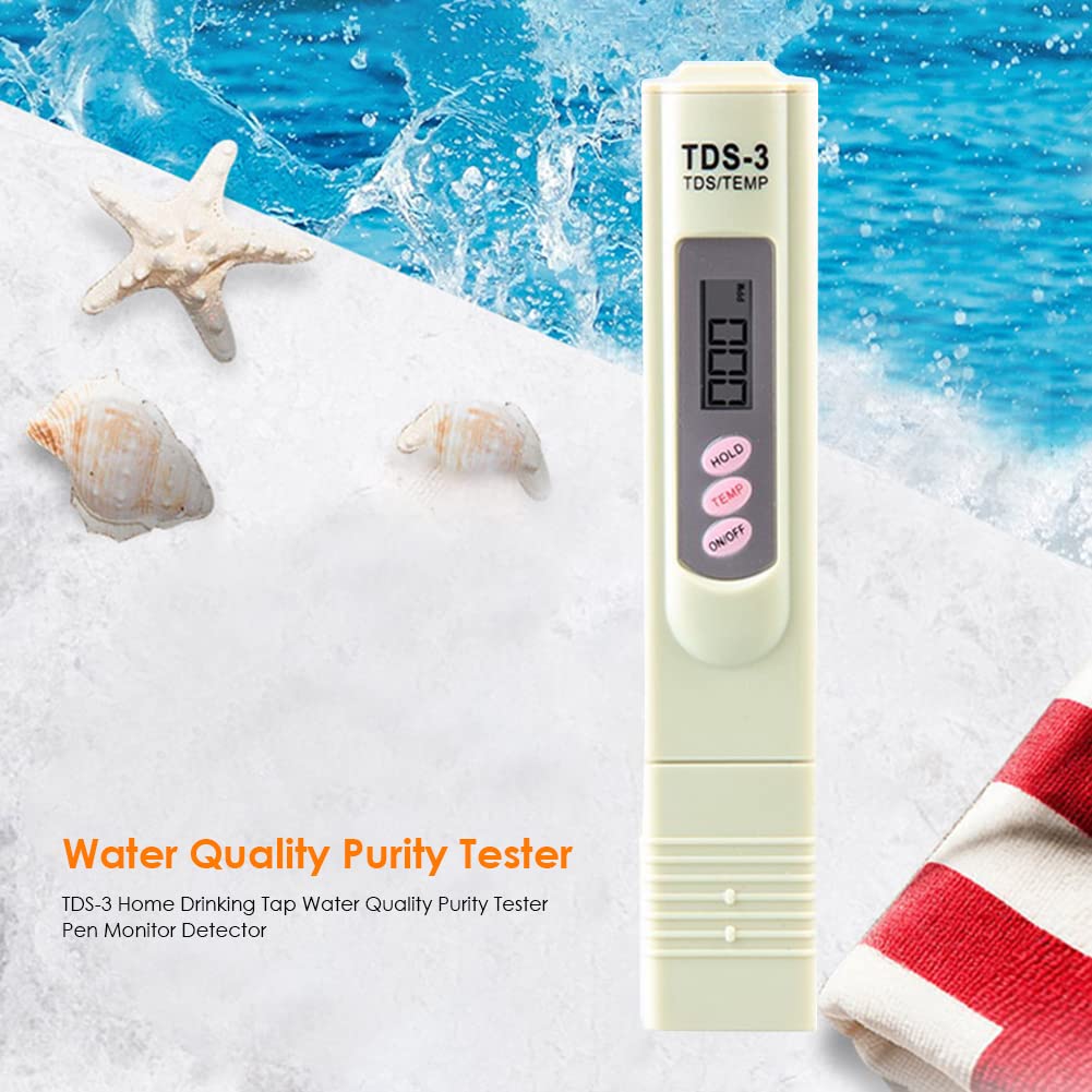 Water Quality Tester with TDS Tester Pen, Water Electrolyzer Testers LCD Screen Display, Household Water Quality Testers Meter for Water Industry