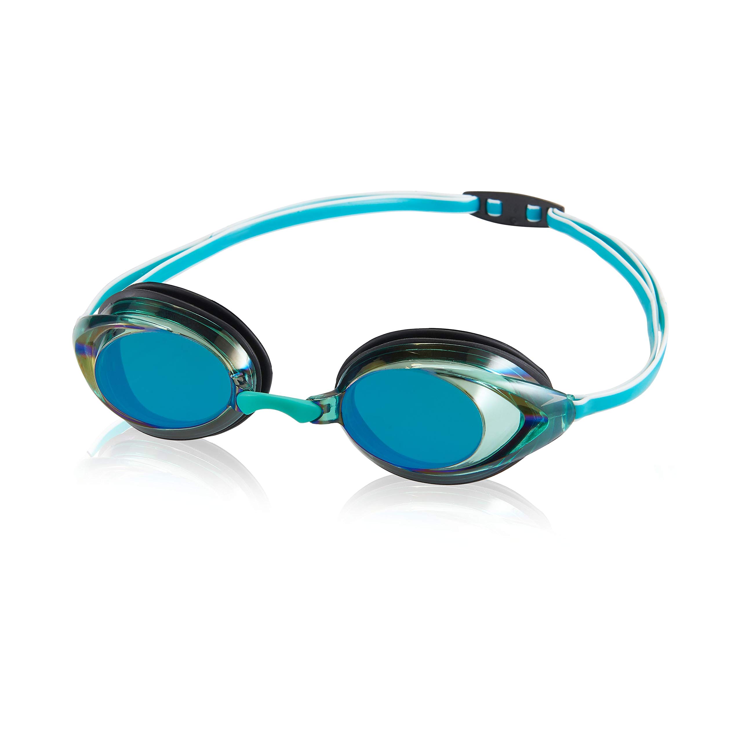 Speedo Unisex-Adult Swim Goggles Mirrored Vanquisher 2.0, Dazzle Pink LTD