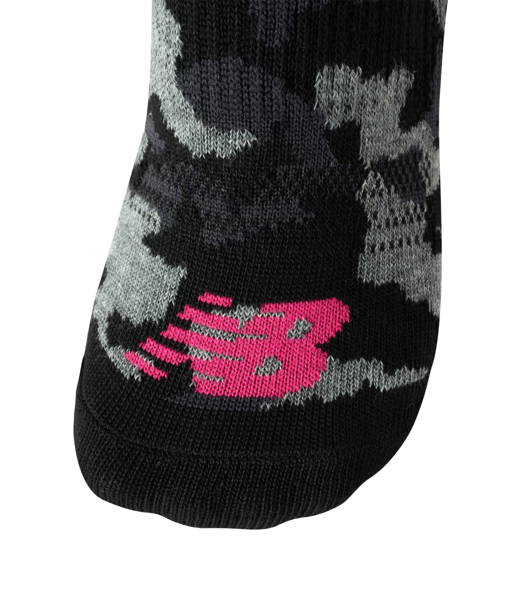 New Balance Women's Athletic Socks - Cushion No Show Liner Socks (12 Pack), Size Shoe Size 4-10, Black Camo