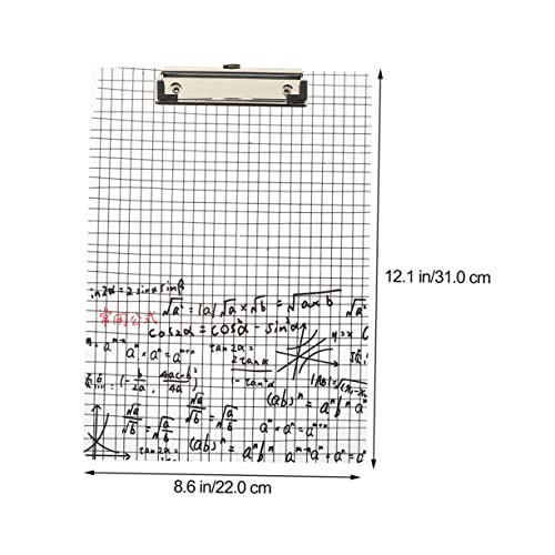 Tofficu Plastic Folders 2pcs Transparent Board Clip Memo Clipboards Sketch Clipboard Plastic Paper Clips Pocket Folders Plastic Office Folders Office Supplies Exam Paper Clips A4 Thin