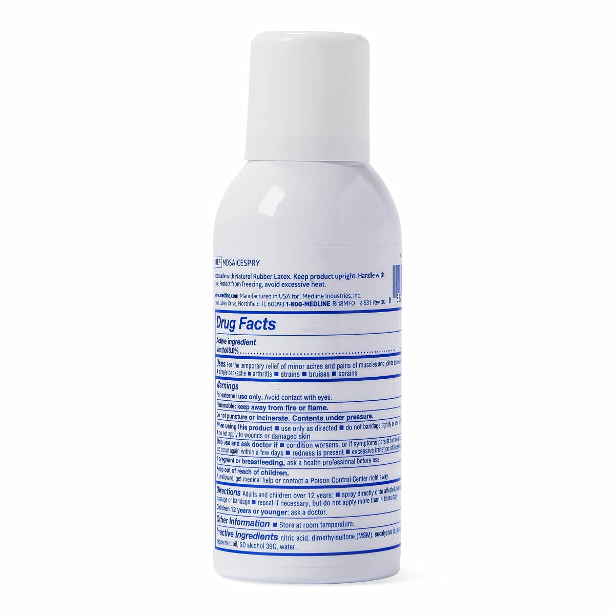 Medline ActivICE Spray Cooling Gel, Topical Pain Relief for Joint, Muscle, Back & Body Aches & Pain, 4 oz (3 Count)