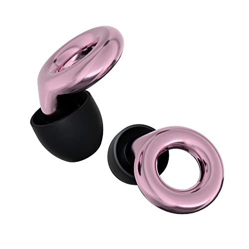Loop Experience Ear Plugs for Concerts – High Fidelity Hearing Protection for Noise Reduction, Motorcycles, Work & Noise Sensitivity – 8 Ear Tips in XS, S, M, L – 18dB Noise Cancelling - Rosegold