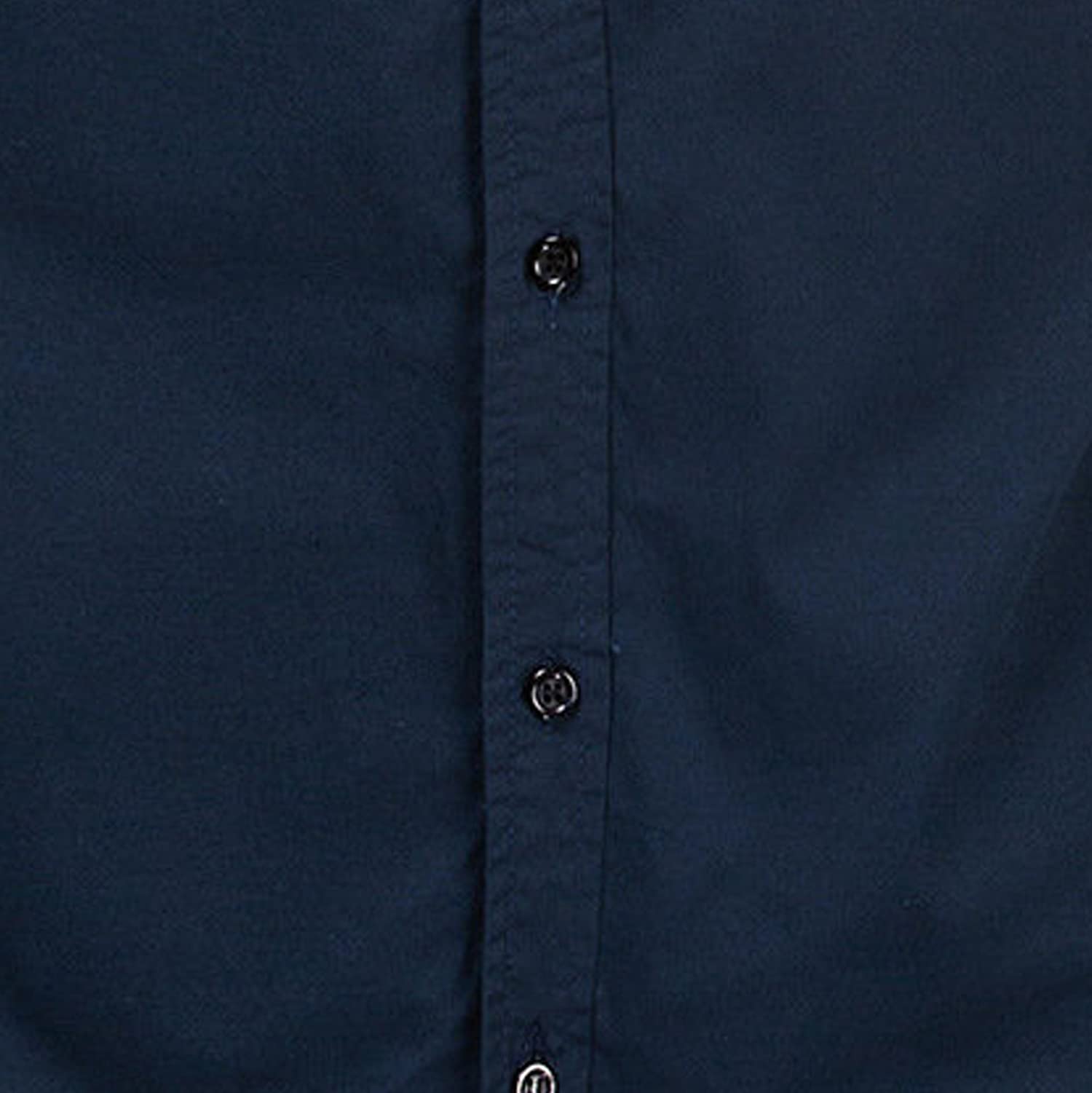 Men's Military Short Sleeve Cargo Shirt Button Down Tactical Dress Shirts Slim Fit Casual Pockets Work Shirts (Navy blue,Small)