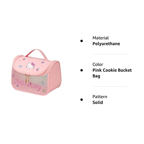 Large Capacity Cosmetic Bag Travel Make up Bag Toiletry Pouch Packing Bag with Zipper Accessory Organizer for Women (Pink-A)