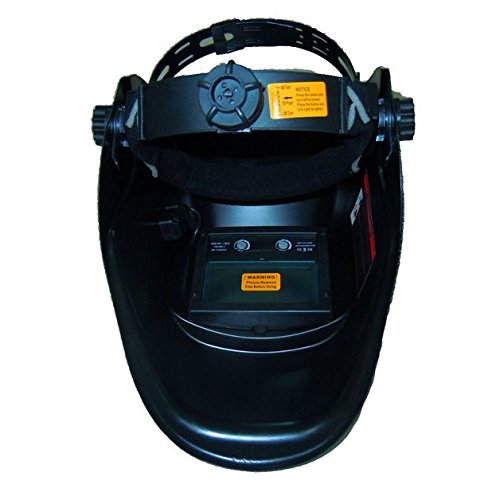 UOBEKETO Solar Auto Darkening Solar Welding Helmet Arc Tig Mig Mask Weld Welder Lens Grinding Mask with Adjustable Shade Range (lightning)