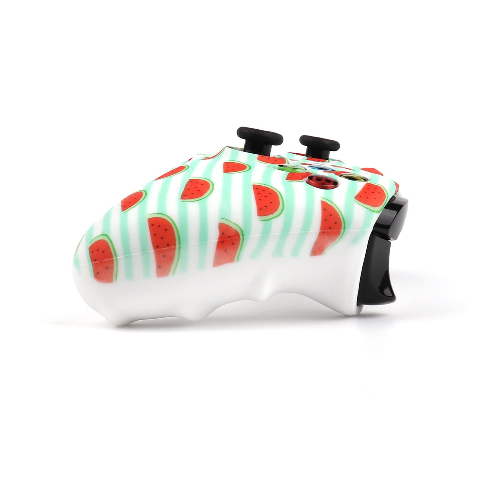 RALAN Fruit Controller Skin for Xbox One, Anti-Slip Silicone Controller Cover Protector Case Compatible for Xbox 1 Wireless/Wired Gamepad Joystick with 8 Cute Thumb Grips Caps