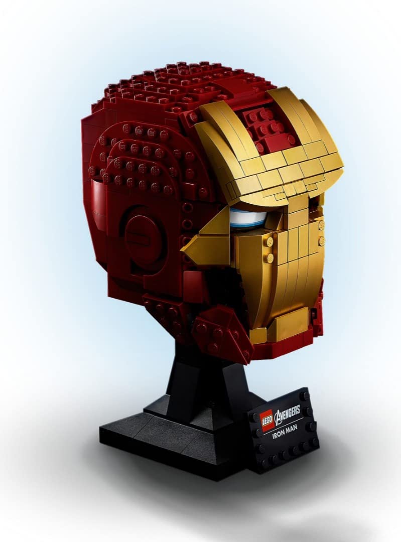 LEGO 76165 Marvel Super Heroes Iron Man Helmet, Collectible for Adults