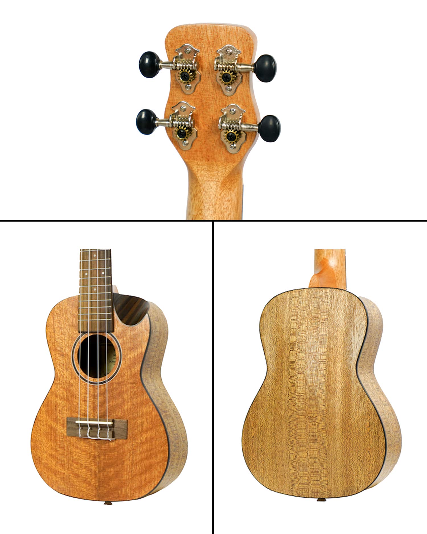 Journey Instruments Meranti Concert Travel Ukulele – UC770CE Traveling Concert-Size Ukulele – Top Best Road Trip Ukulele Musical Instruments – Travel Ukulele Case