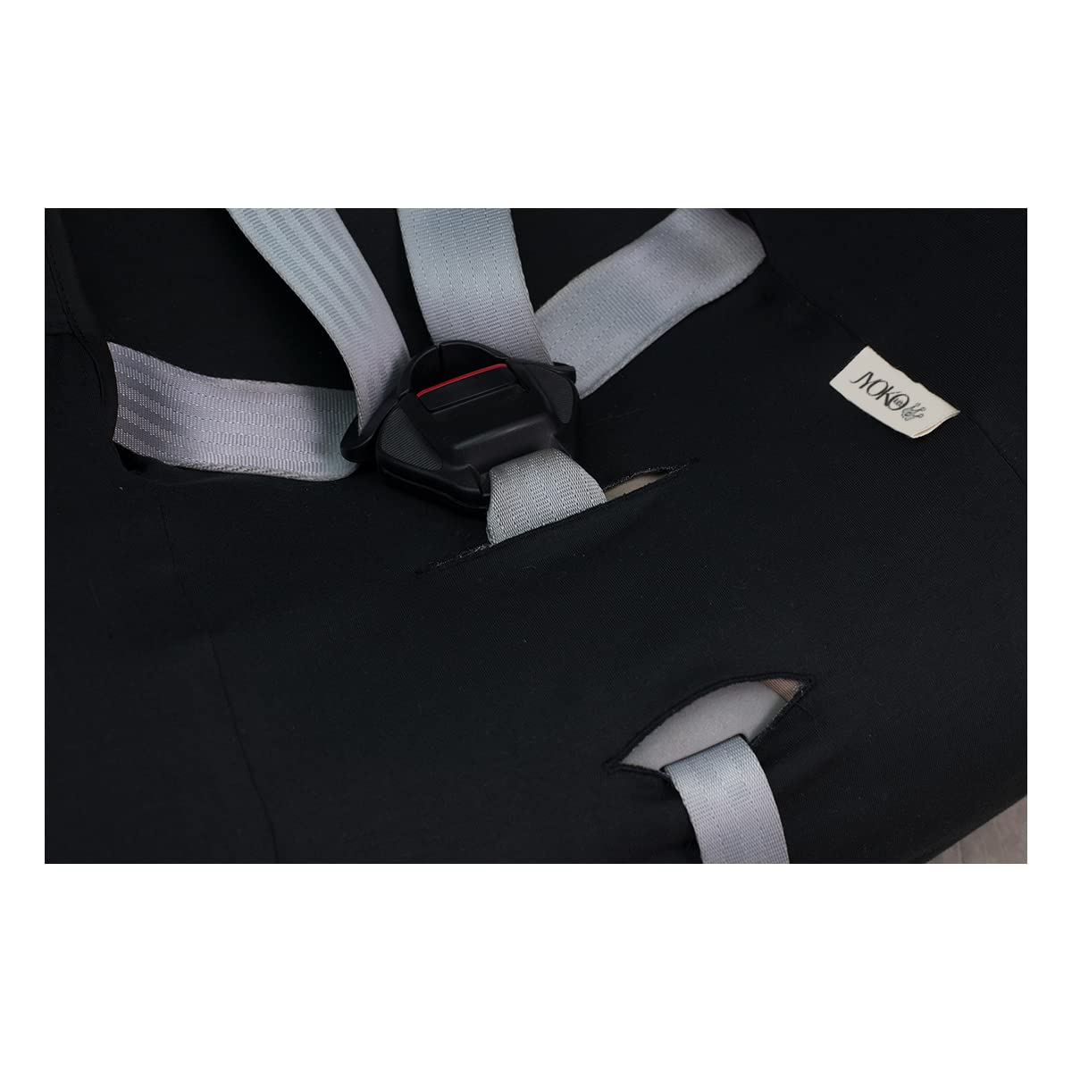 JYOKO KIDS Cover Liner Universal for Car seat Compatible with Britax, Chicco, Mico (without Head Support) (Black Series)