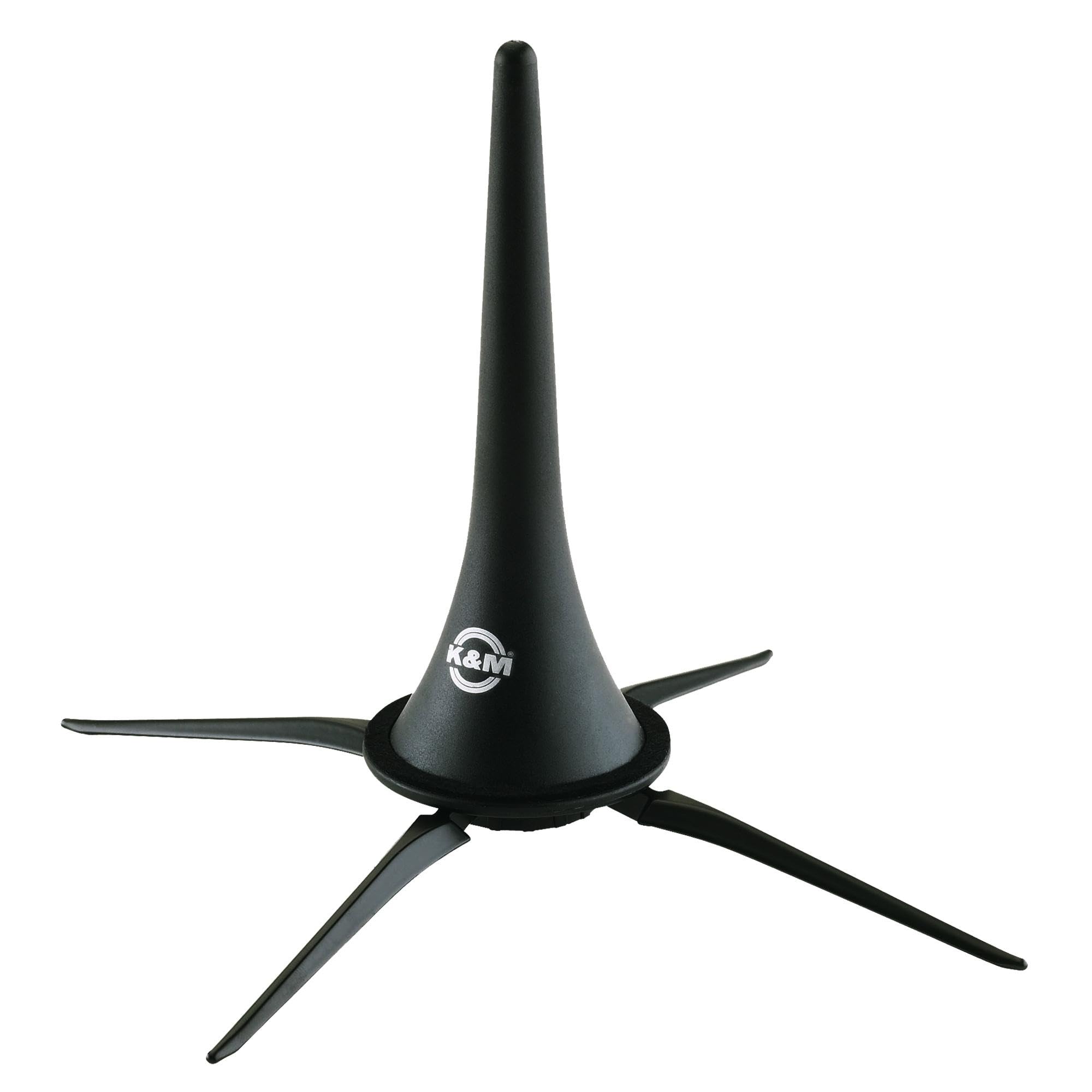 K&M König & Meyer 15222.000.55 Clarinet In-Bell Portable Stand - Lightweight with 4 Leg Folding Base - Fits A and B Clarinets - Stable Secure Base - Professional Grade - Made in Germany - Black
